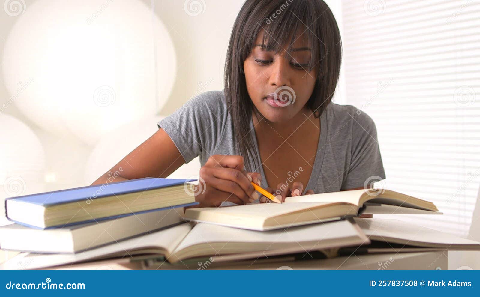 Black Woman Reading and Taking Notes Stock Footage - Video of youth ...