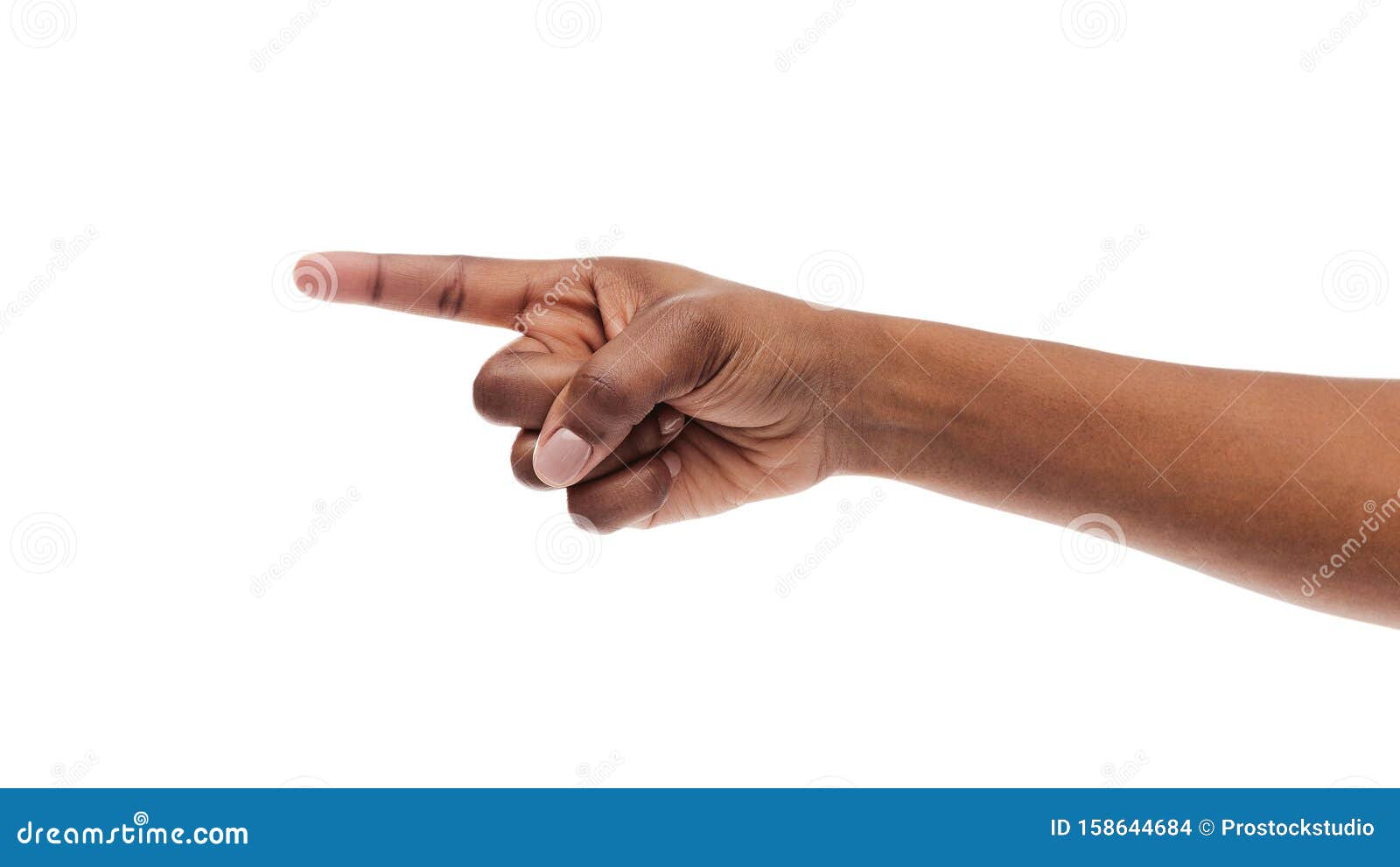 Black Woman`s Hand Pointing Finger at Somebody, on White Stock Photo ... Black Woman`s Hand Pointing Finger at Somebody, on White Stock Photo ...