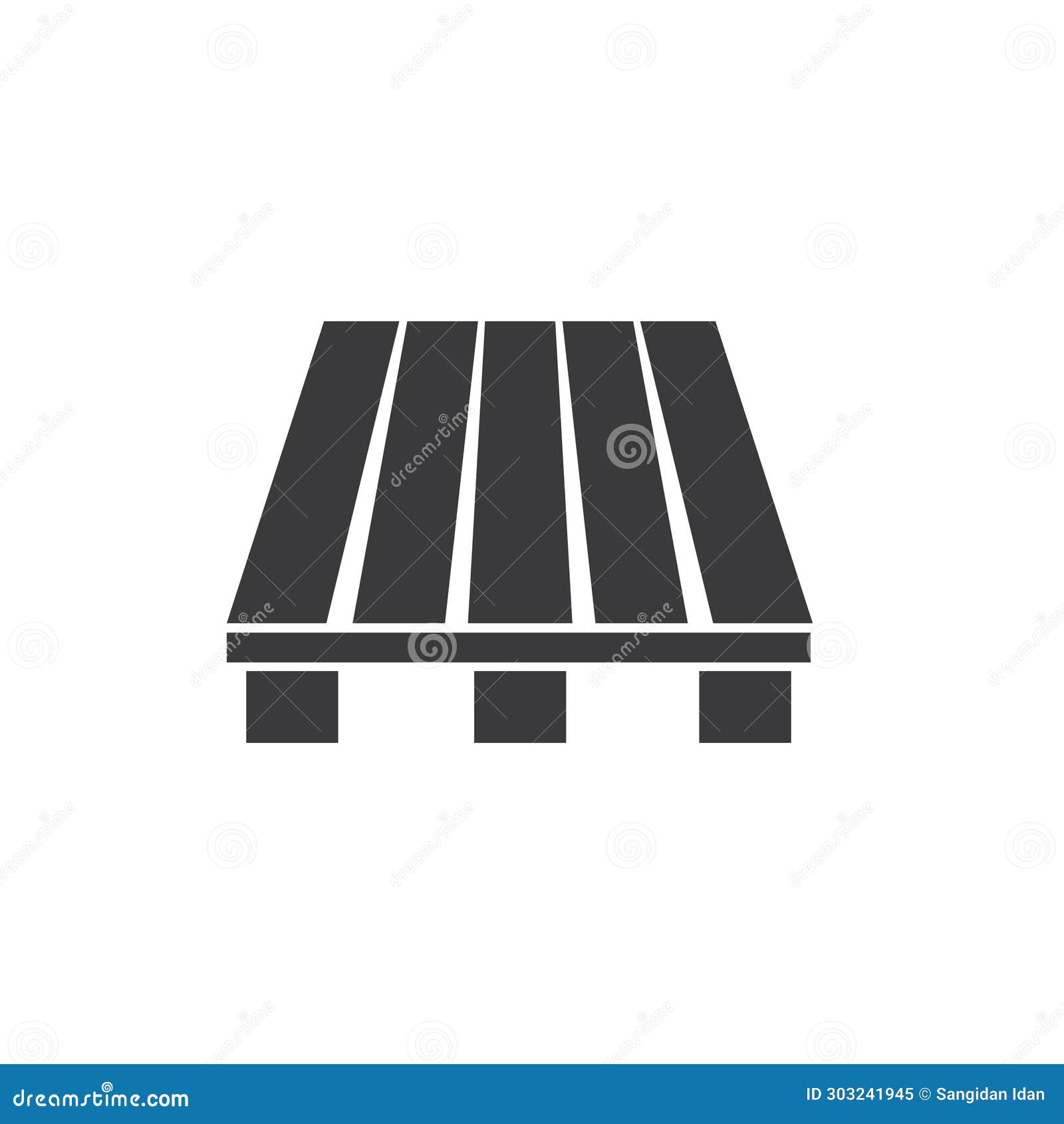 Black Wooden Pallet Icon Vector Element Design Template Stock Vector ...