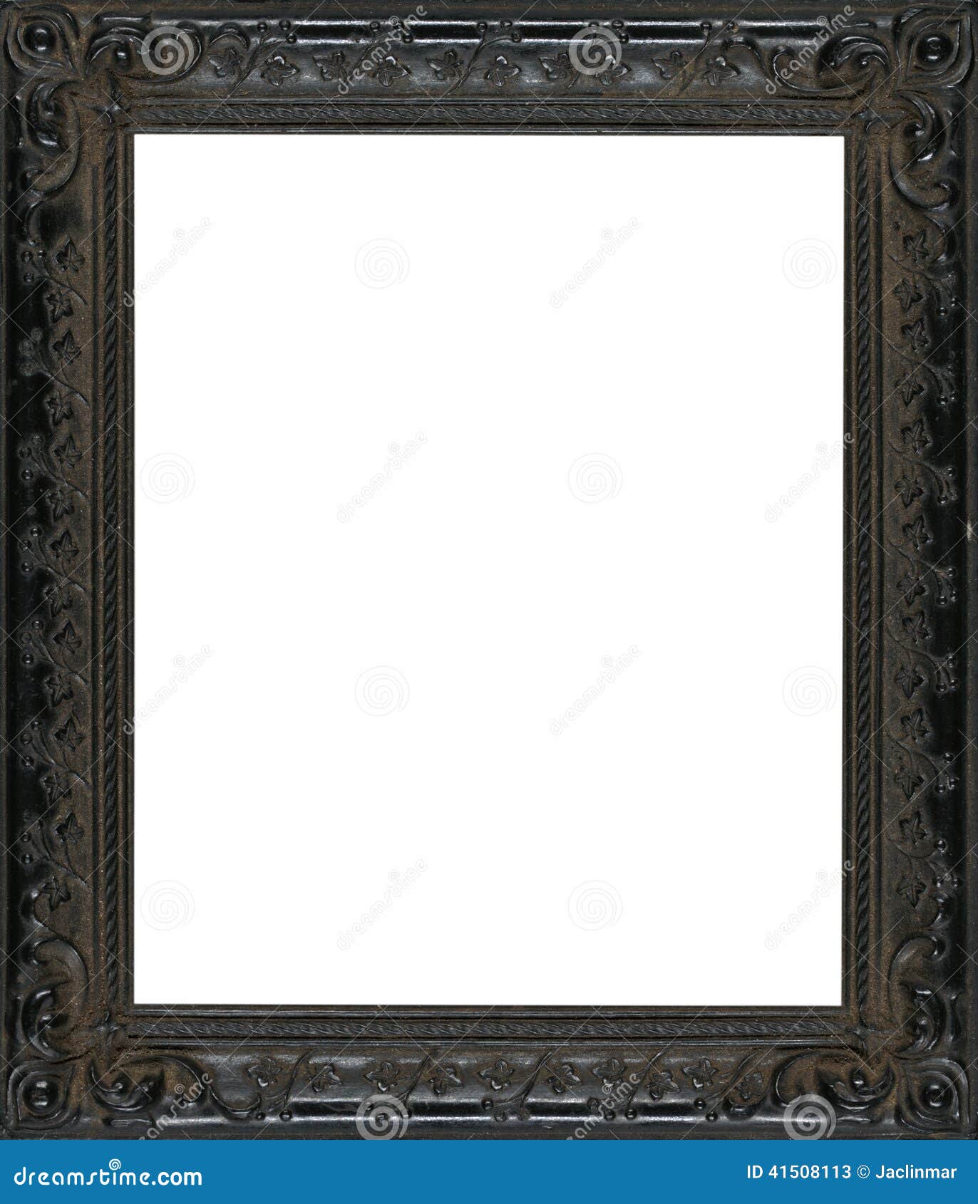 Black Wooden Picture Frame stock image. Image of handcrafted - 41508113
