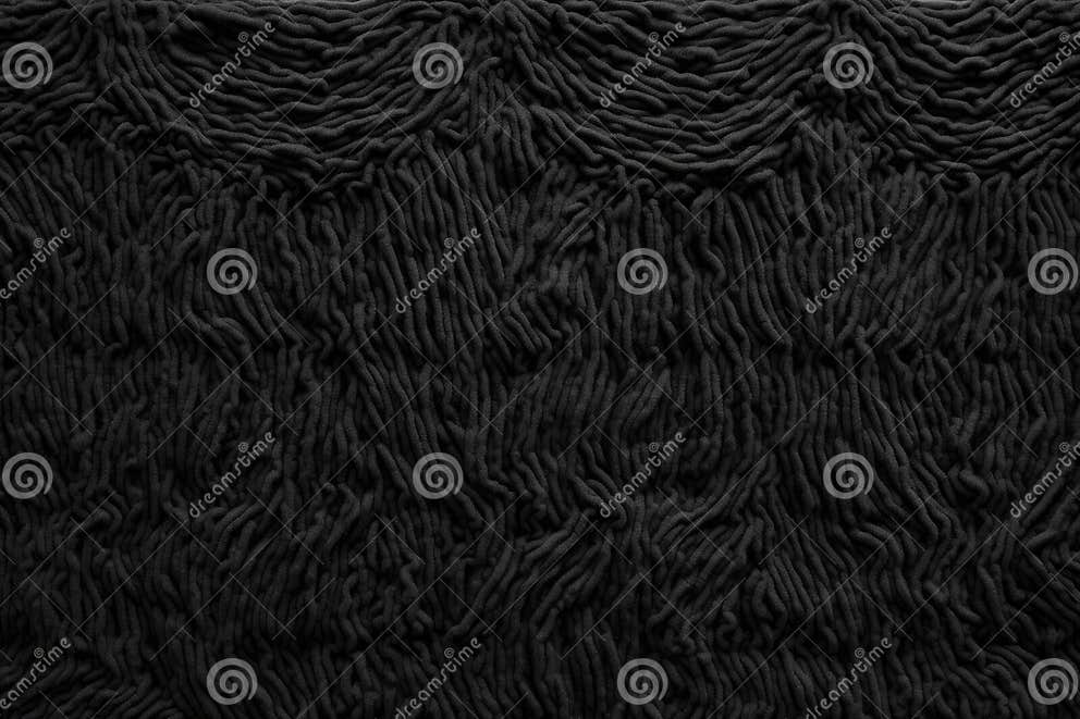 Black Wool Texture Up Close Stock Photo - Image of close, pattern ...