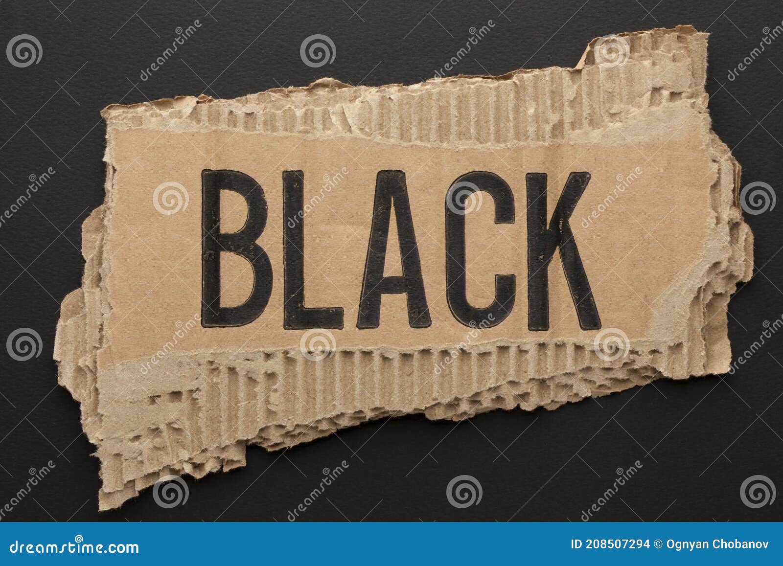 Black Word Concept stock photo. Image of dark, papercraft - 208507294