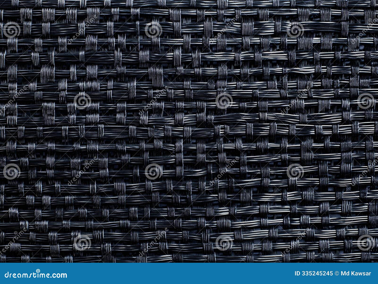 Black Woven Fabric Texture Background Stock Illustration - Illustration ...