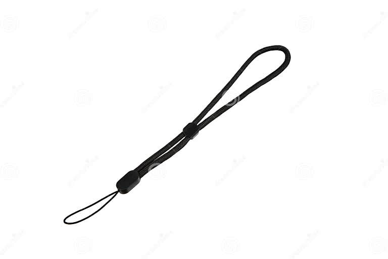 A Black Wrist Strap with an Adjustable Loop, Commonly Used for Securing ...