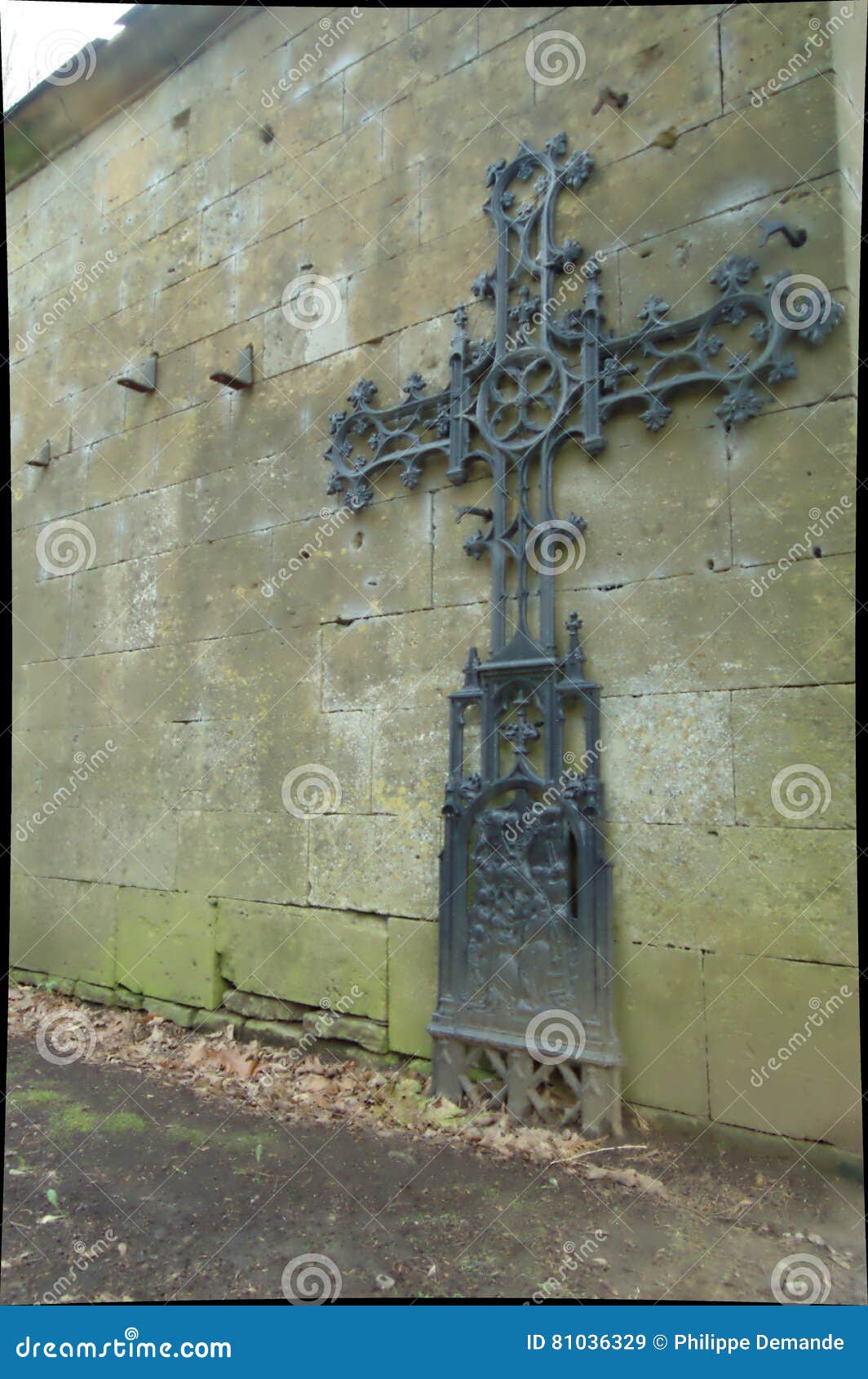 Black wrought iron cross stock image. Image of construction - 81036329