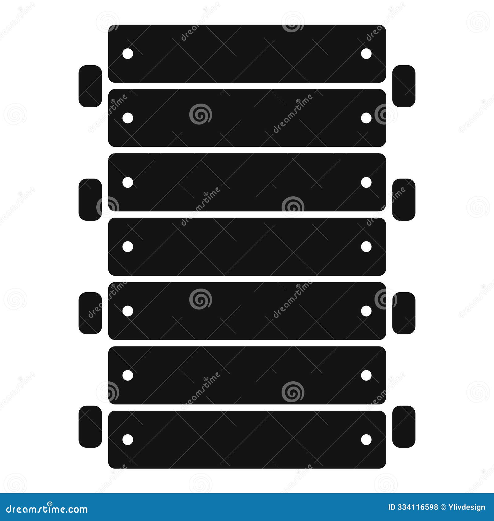 Black Xylophone With Mallets. Simple, Flat, Musical Instrument Design ...