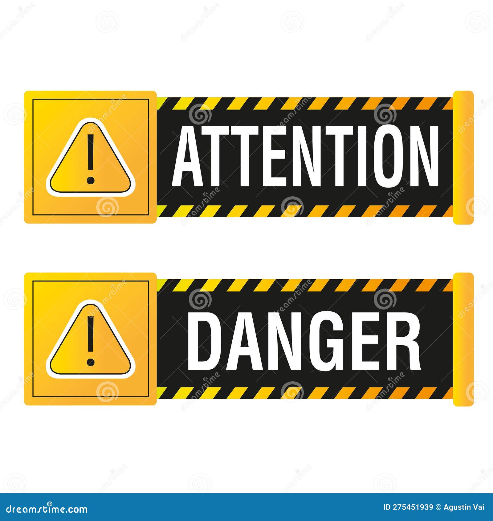 Attention Danger Hacking. Neon Symbol On Purple Big City Background ...