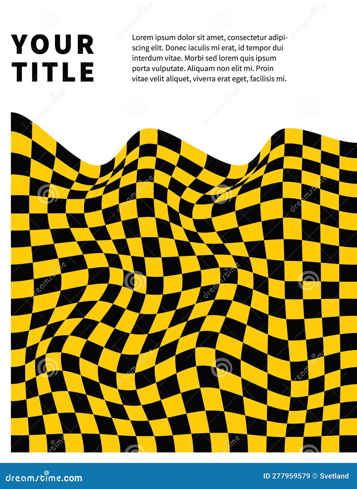 Black and Yellow Checkered Abstract Background. Race Background with ...