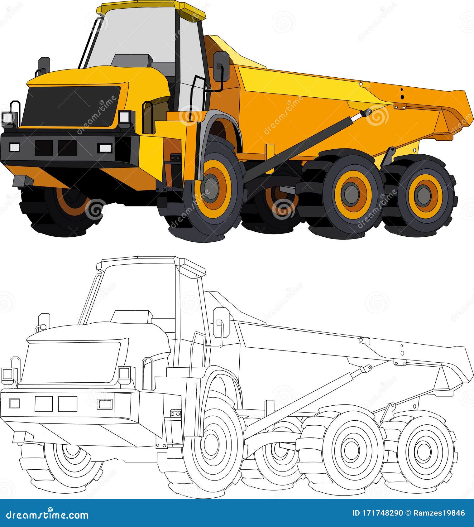 Linear Dump Truck Icon From Construction Outline Collection. Thin Line ... Linear Dump Truck Icon From Construction Outline Collection. Thin Line ...