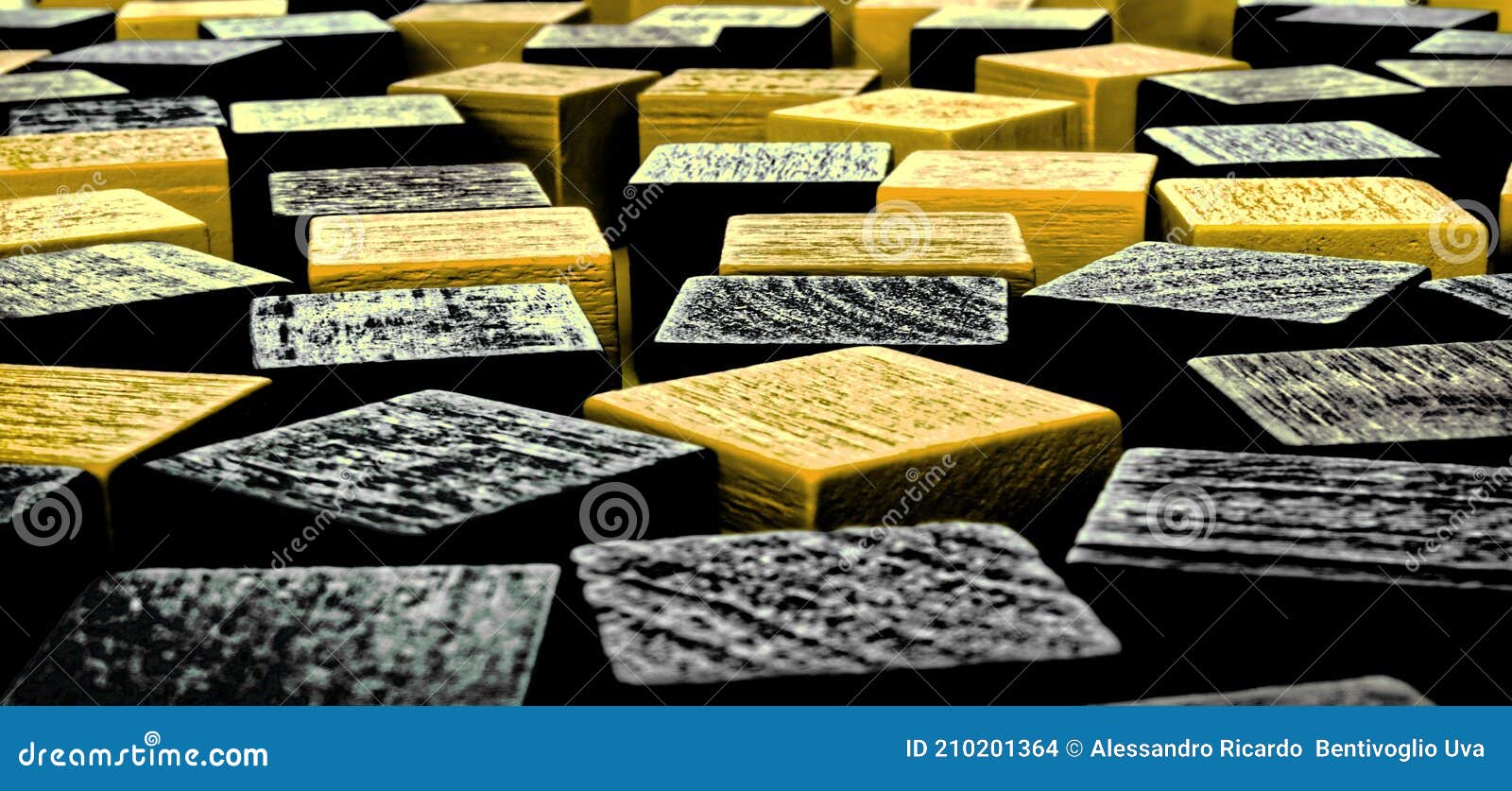 Background Black and Yellow Blocks Stock Photo - Image of mess ...