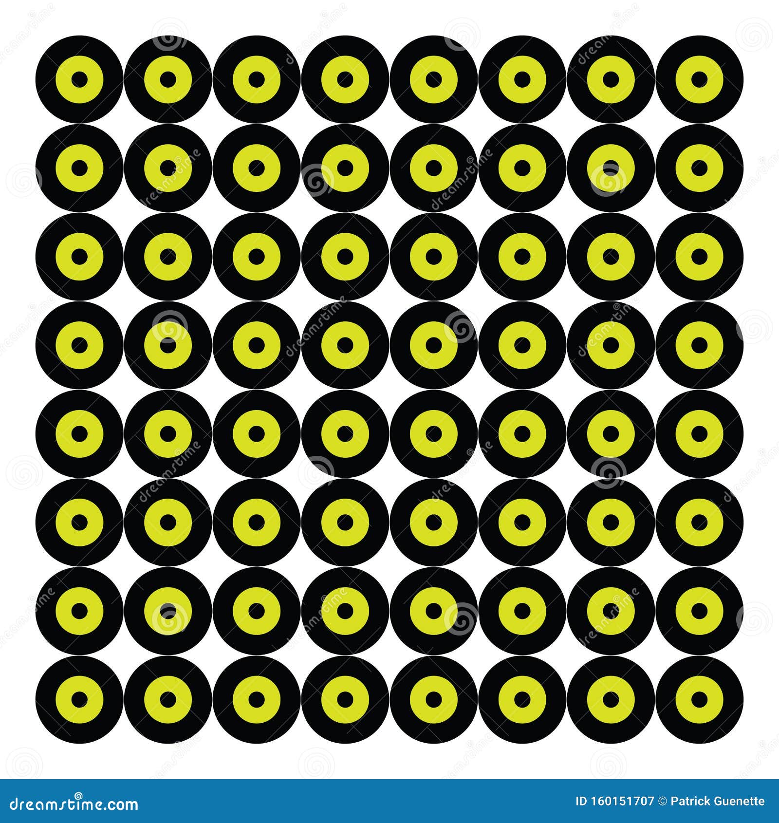 Black and Yellow Disks Vector or Color Illustration Stock Vector ...
