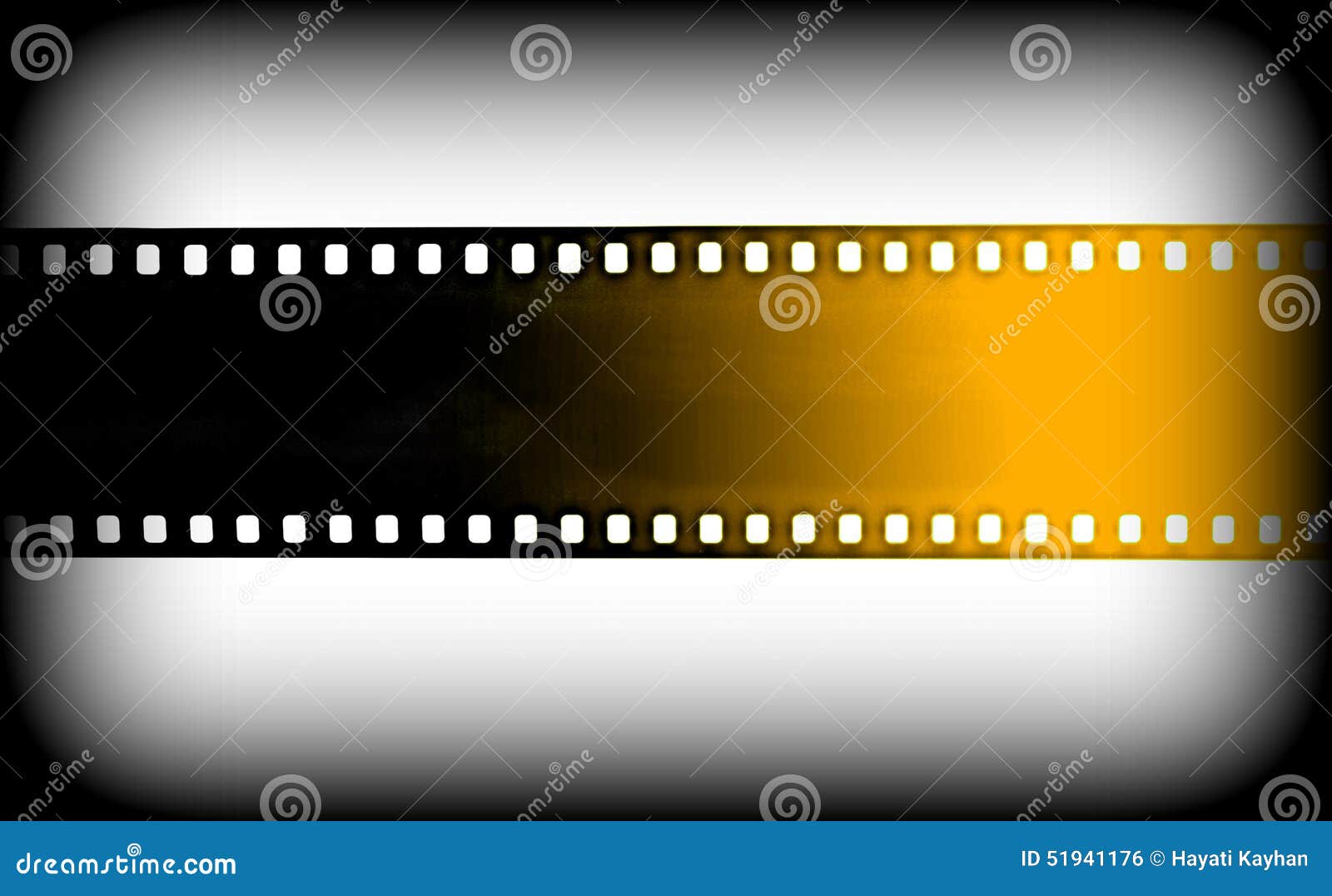 Black and Yellow Film Strip on Grey Background Stock Photo - Image of ...