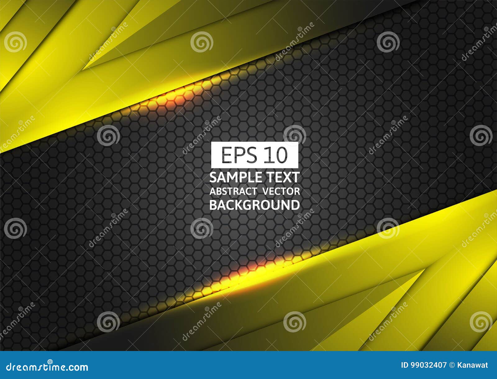 Black and Yellow Geometric Abstract Vector Background Stock Vector ...
