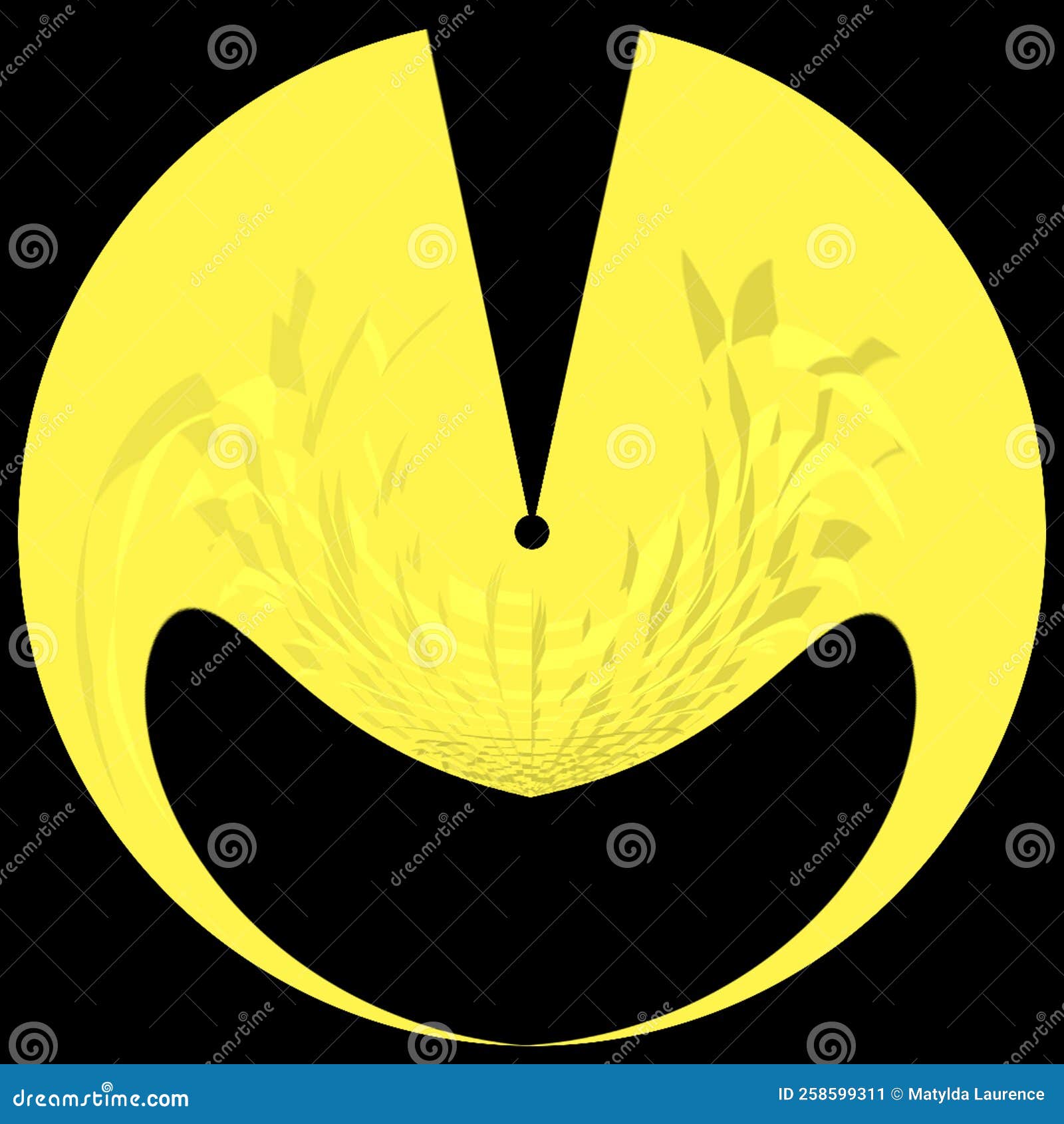 Black and Yellow Graphicdesign. Disc Overlay with Texture. Stock ...