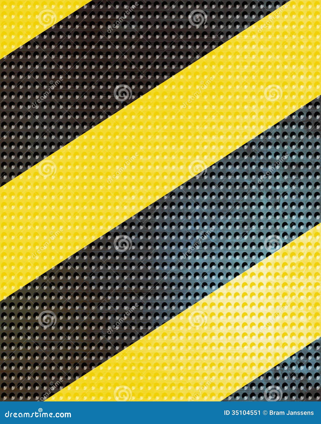 Black and Yellow Hazard Lines Stock Illustration - Illustration of ...