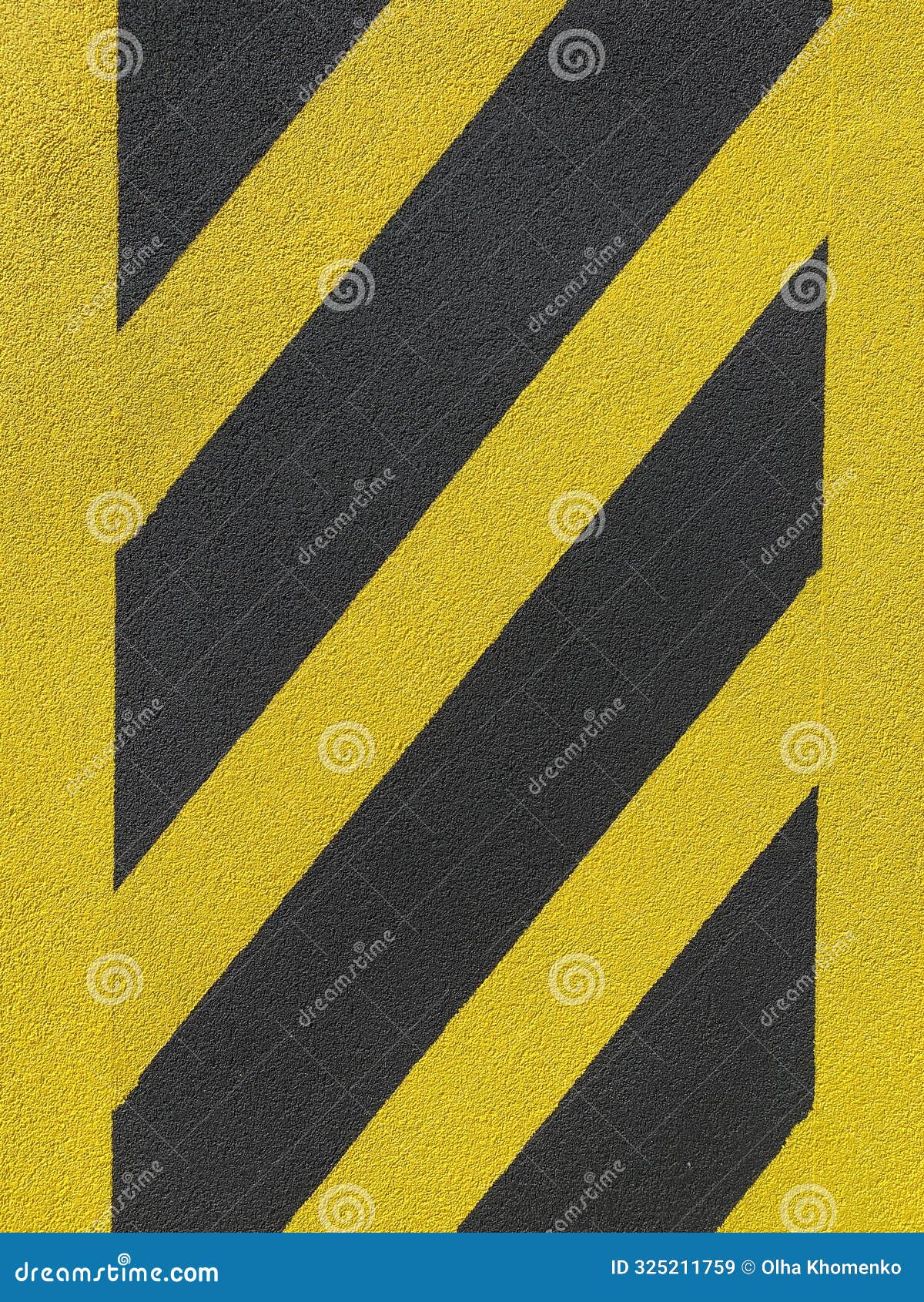 Black and Yellow Hazard Stripes Creating Diagonal Pattern Stock Image ...