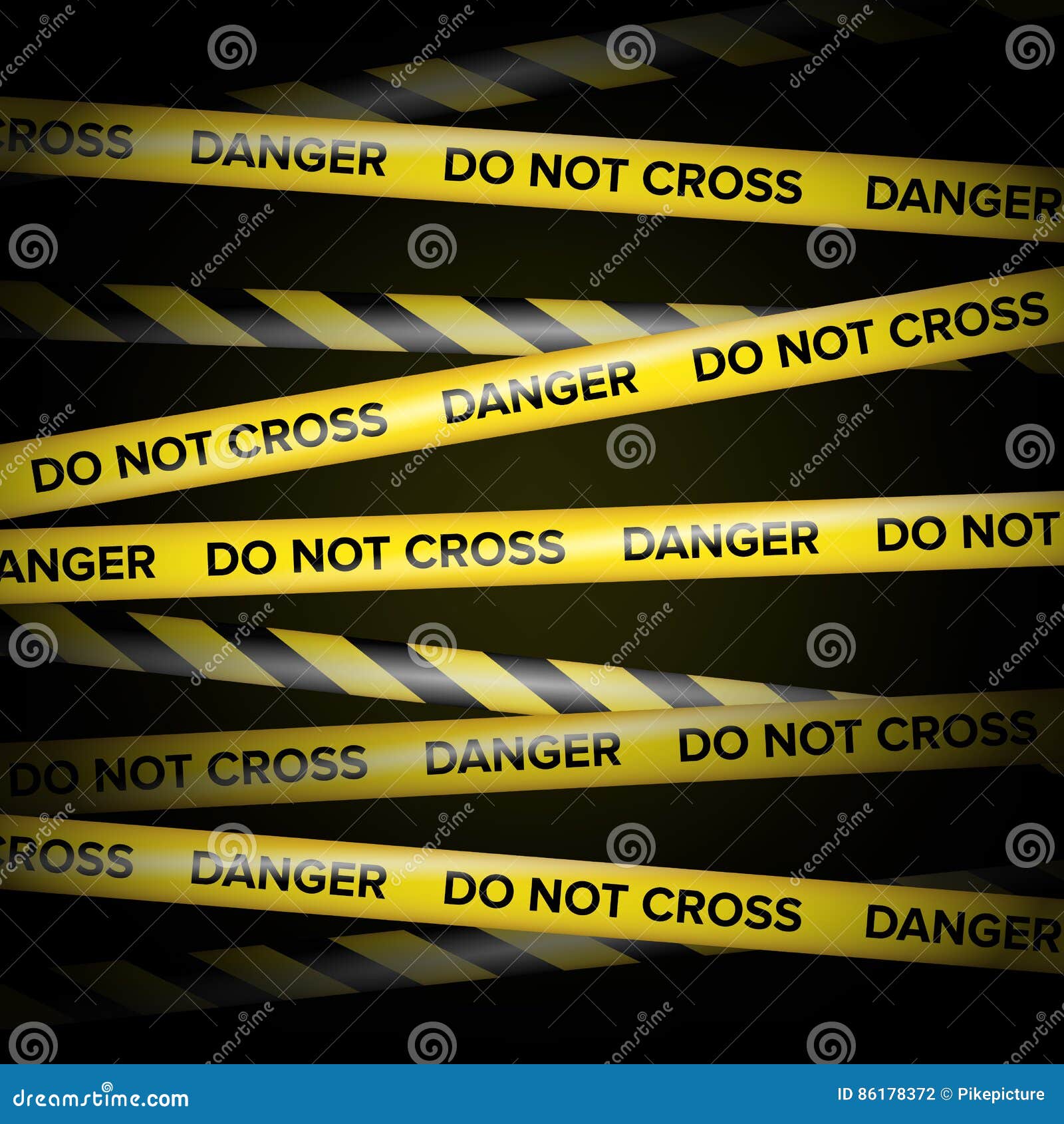 Danger Do Not Enter. Warning Sign. Hand Lettering. Caution Attention ...