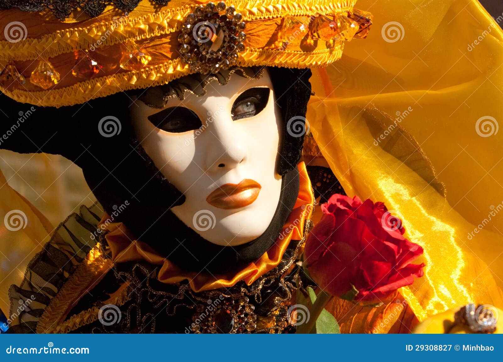 Black yellow masked woman stock image. Image of arsenale - 29308827