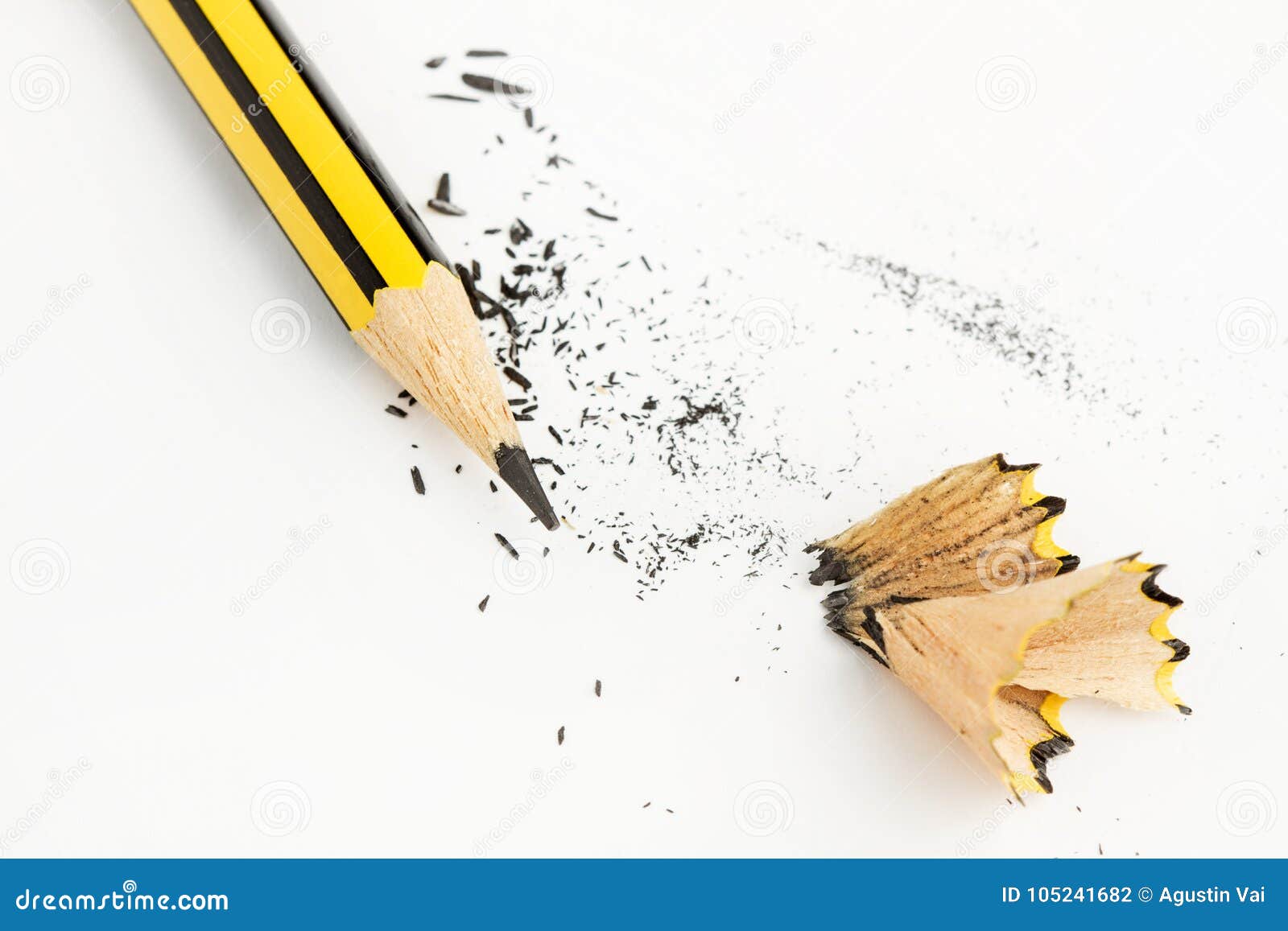 Black and yellow pencil stock photo. Image of write - 105241682