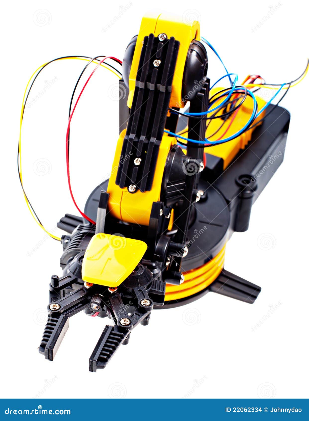 Black and Yellow Robotic Arm Stock Photo - Image of science, armbot ...