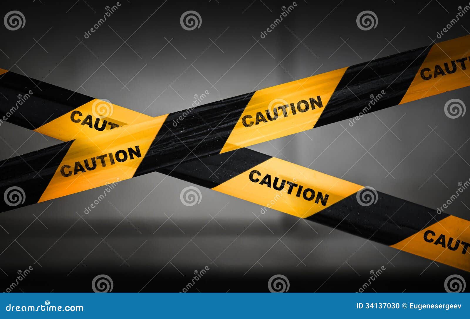Black and Yellow Striped Caution Tape Stock Photo - Image of forbidden ...