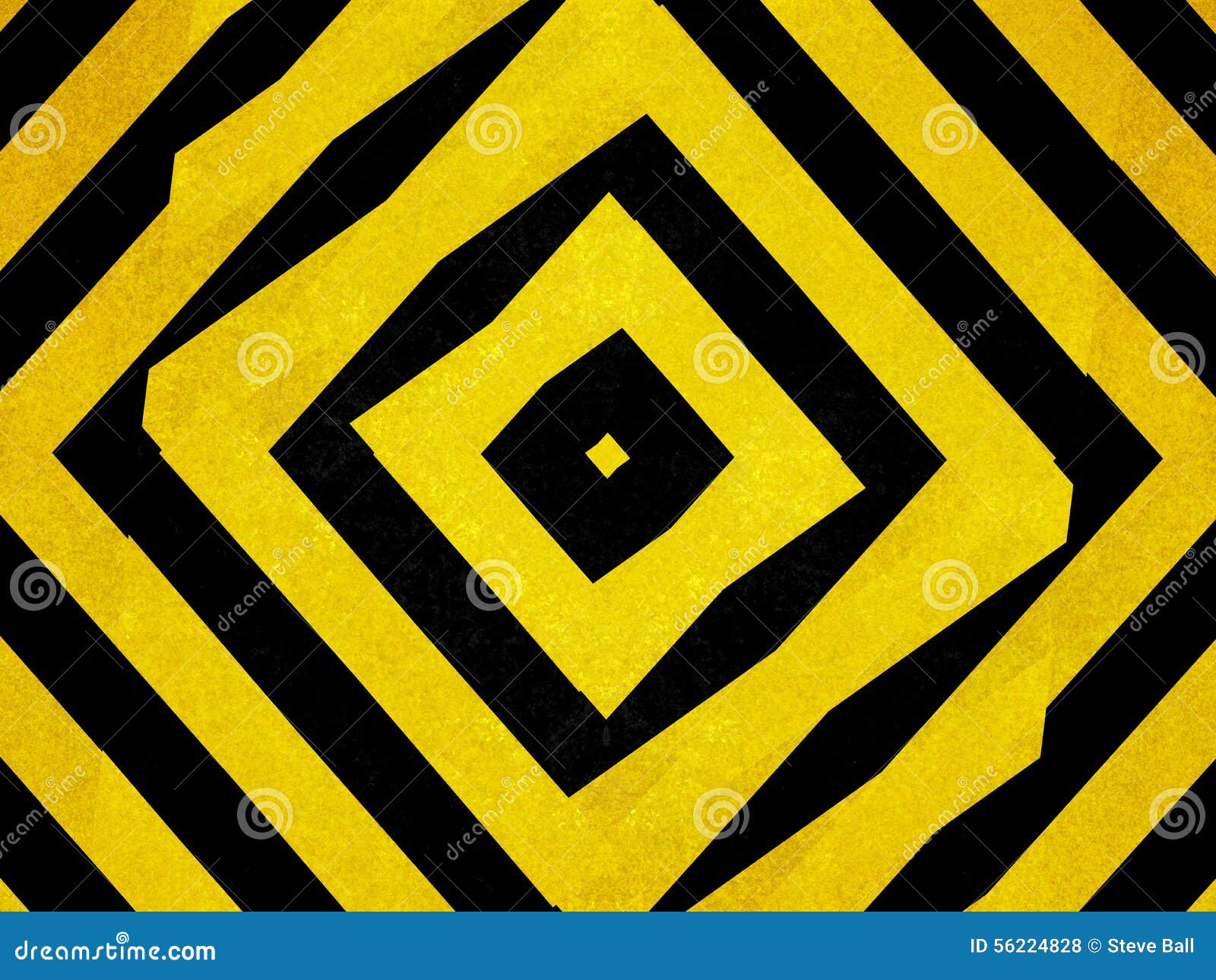 Black and Yellow Striped Diamond Shapes Stock Illustration ...