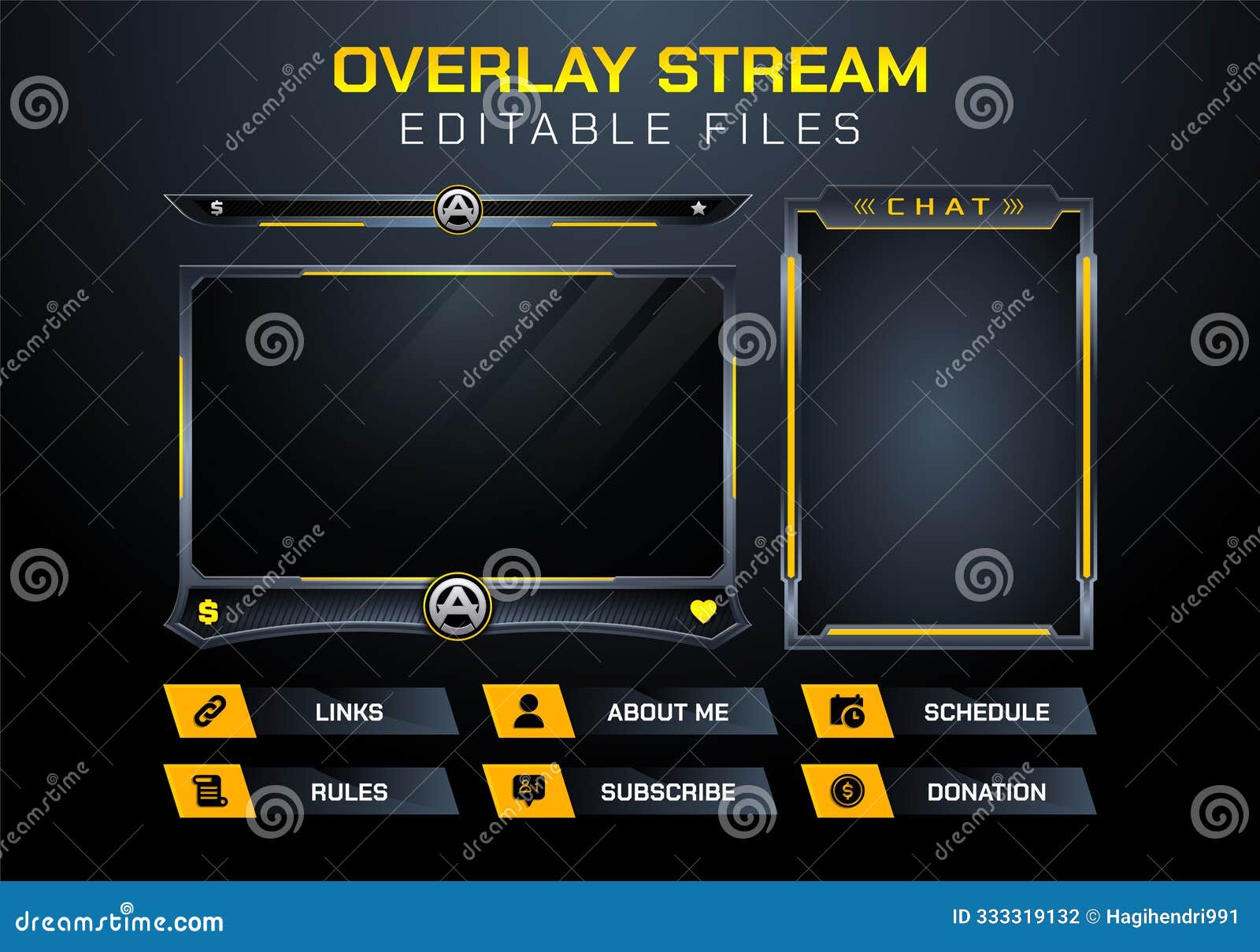 Twitch Stream Offline Gaming Banner Vector | CartoonDealer.com #288906487