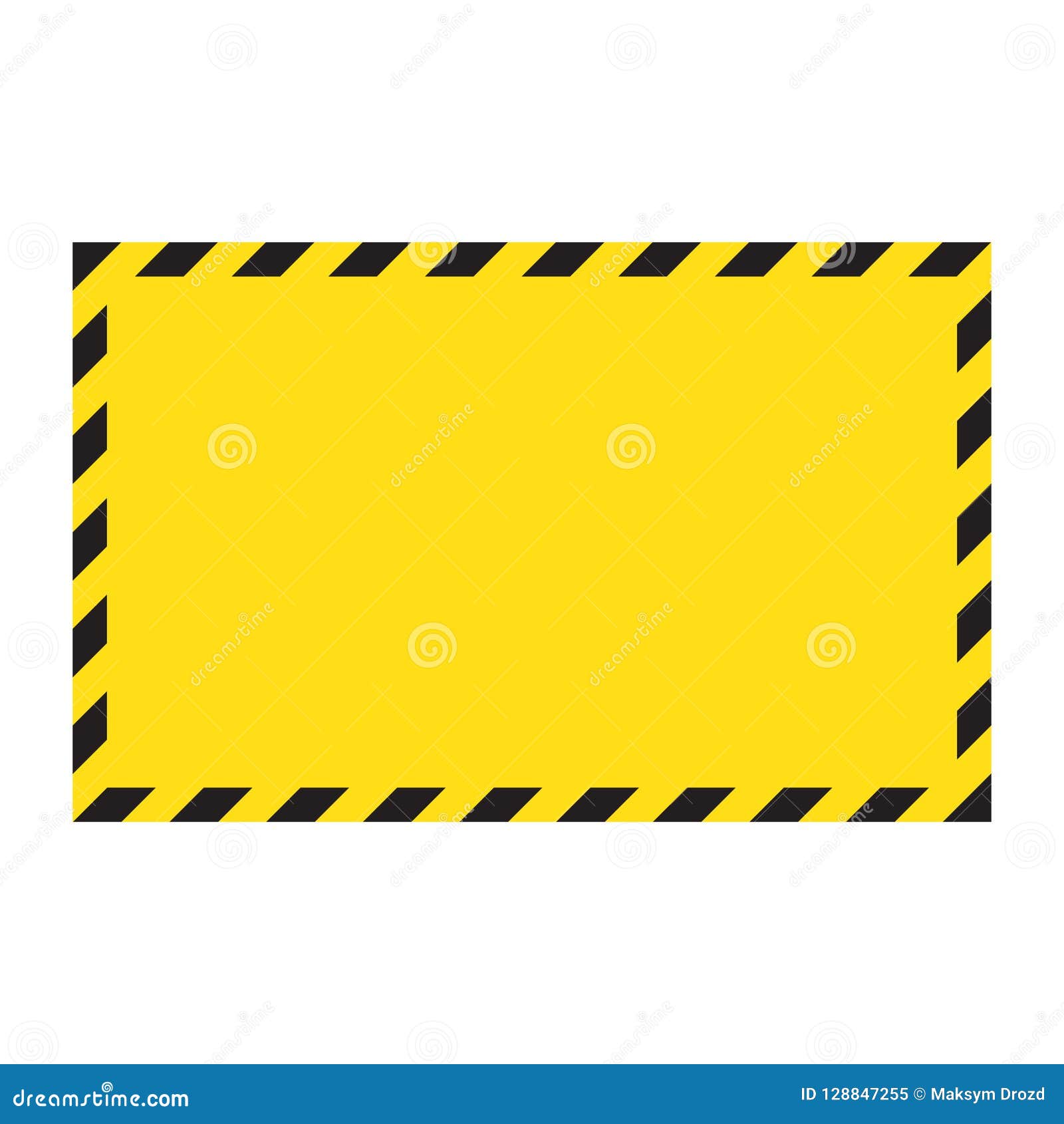 Black And Yellow Warning Line Striped Rectangular Background, Yellow ...
