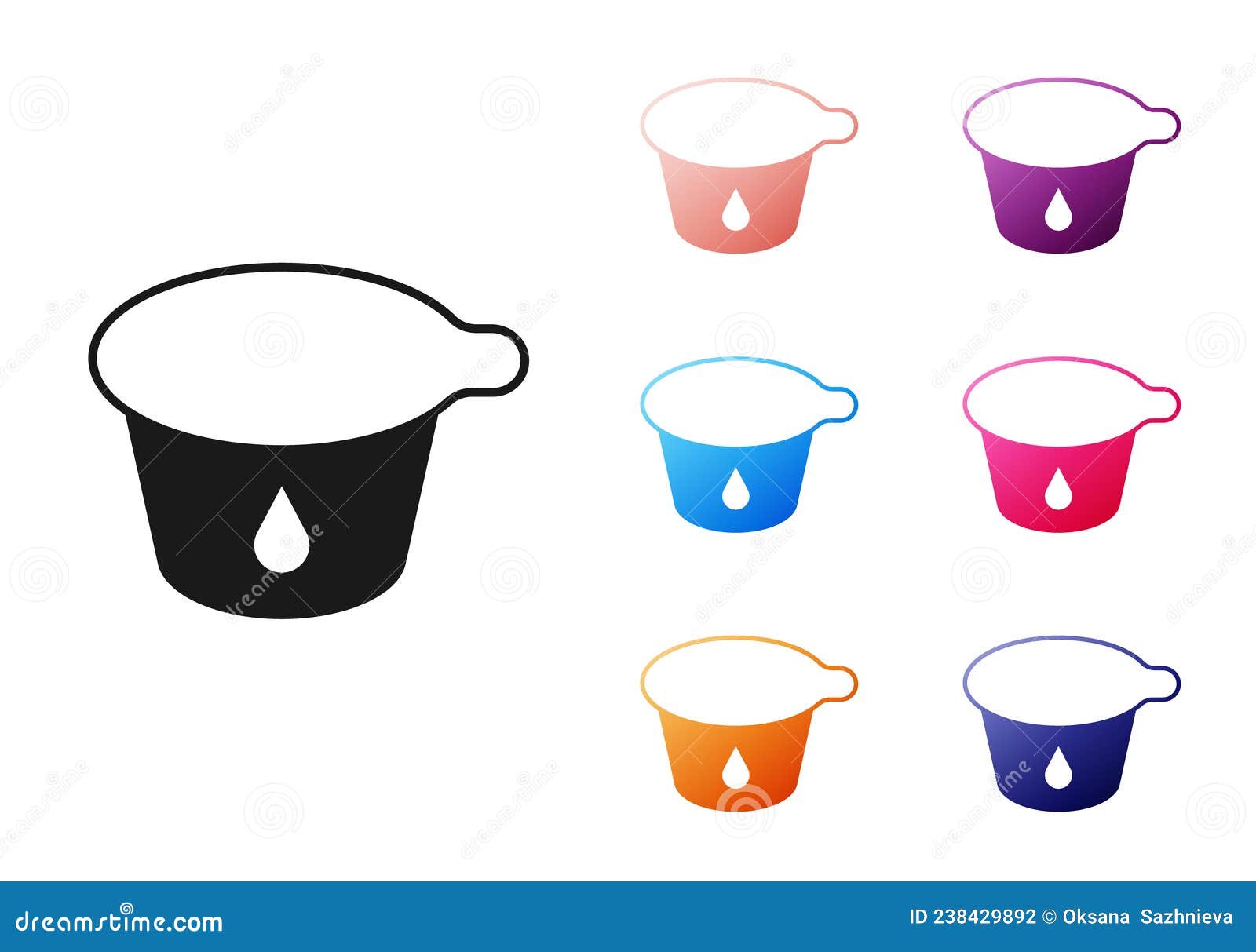 Black Yogurt Container Icon Isolated on White Background. Yogurt in ...