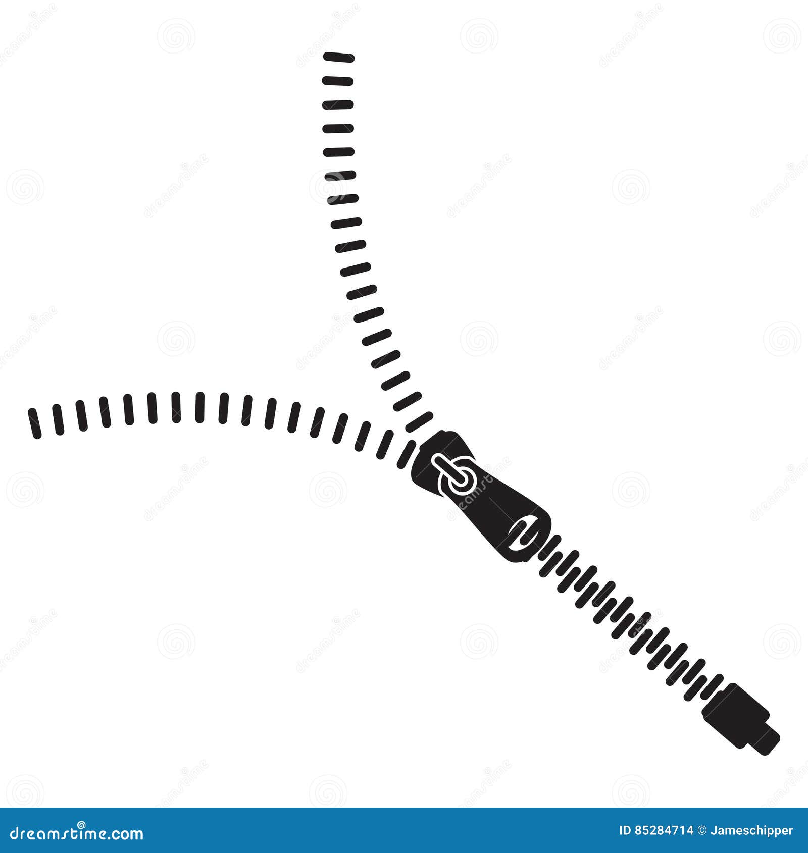 Black zip image stock vector. Illustration of connection - 85284714