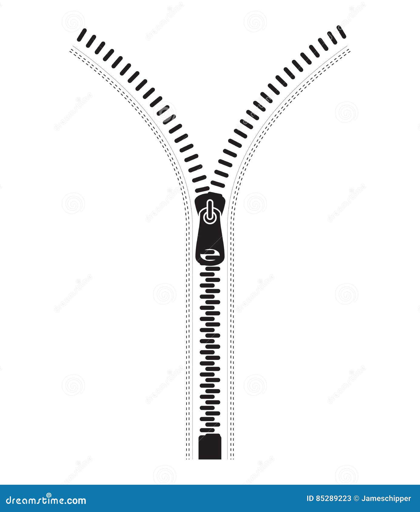 Black zip image stock vector. Illustration of decoration - 85289223