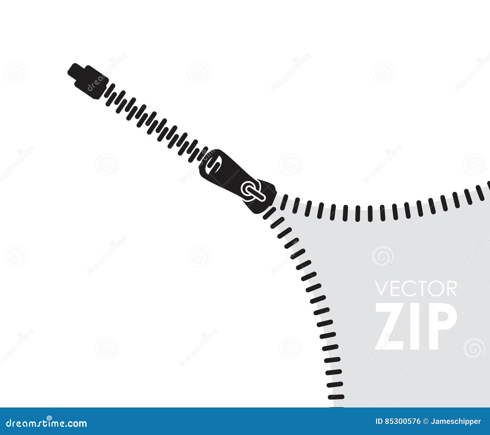 Black zip image stock vector. Illustration of connect - 85300576