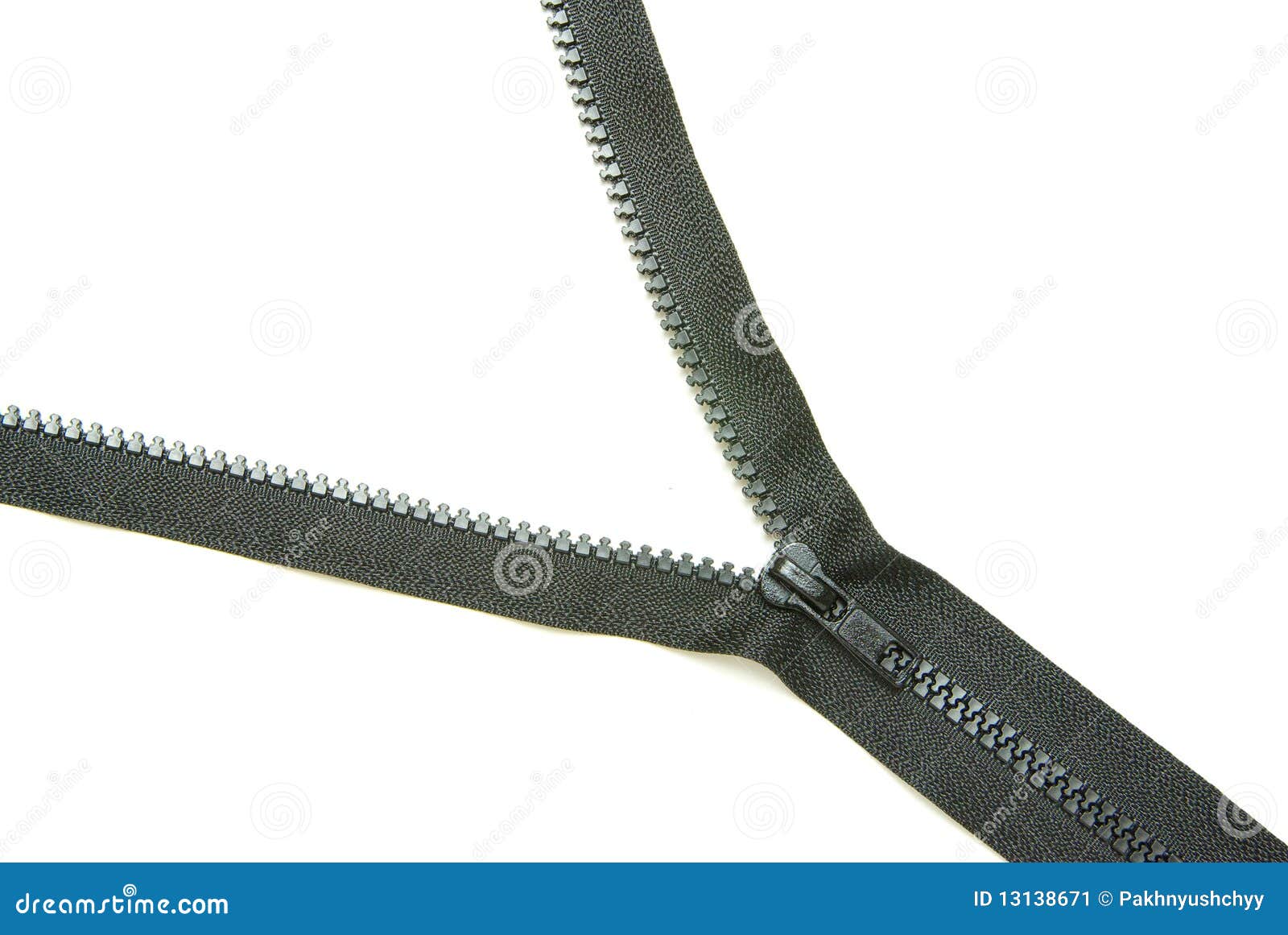 Black zipper stock image. Image of craft, fastener, unzipped - 13138671