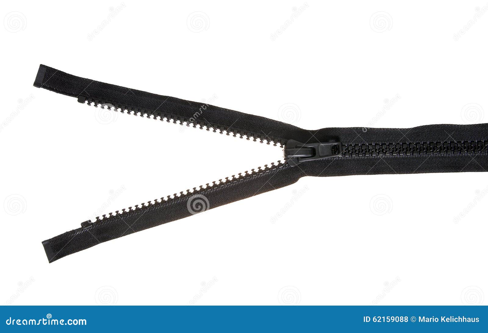 Black zipper stock photo. Image of tailor, industry, black - 62159088