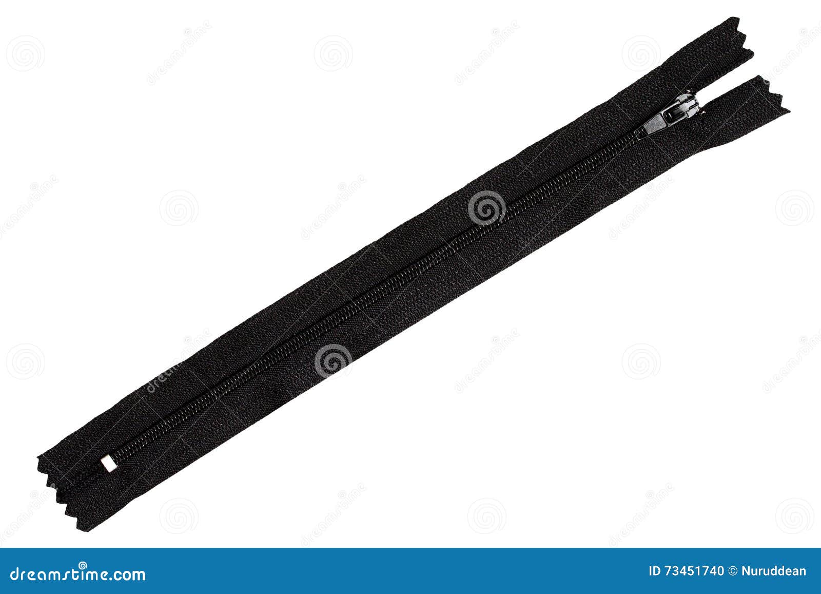 Black Zipper on White Background. Stock Photo - Image of texture ...