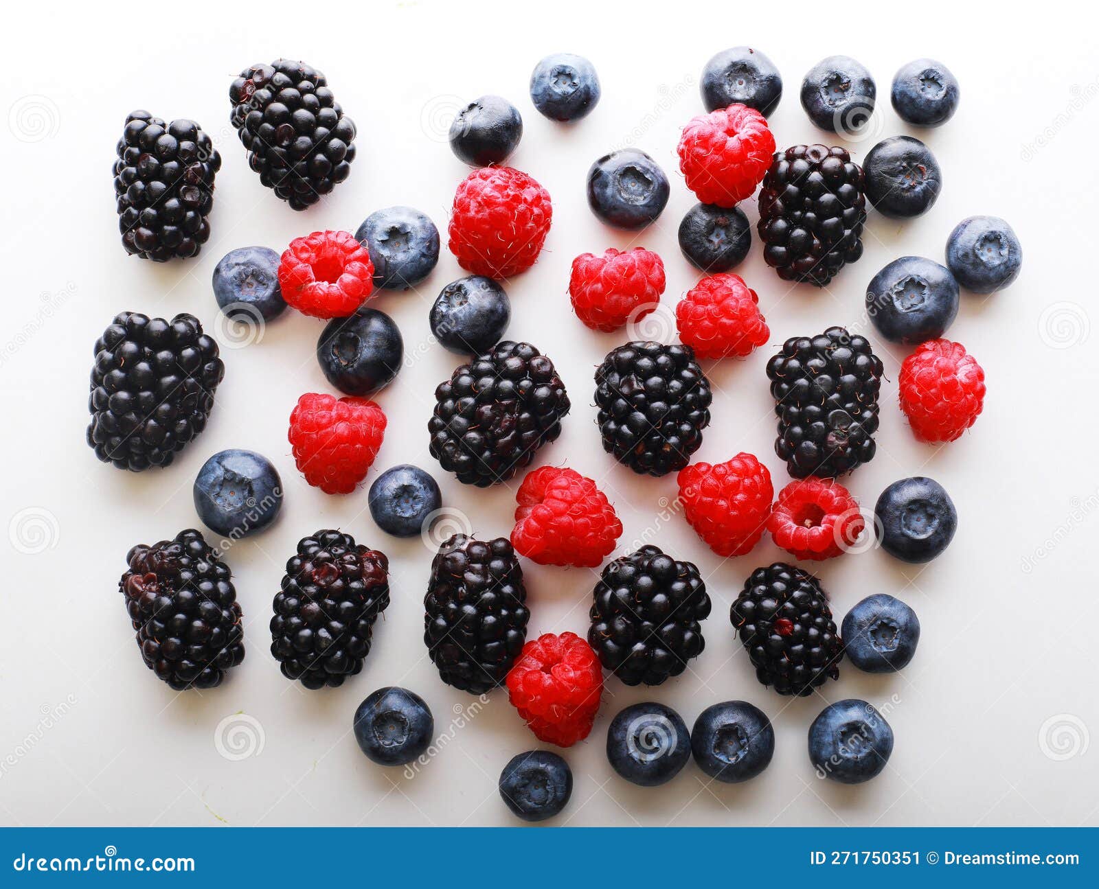 Blackberries, Raspberry and Blueberrys on White Background. Stock Image ...