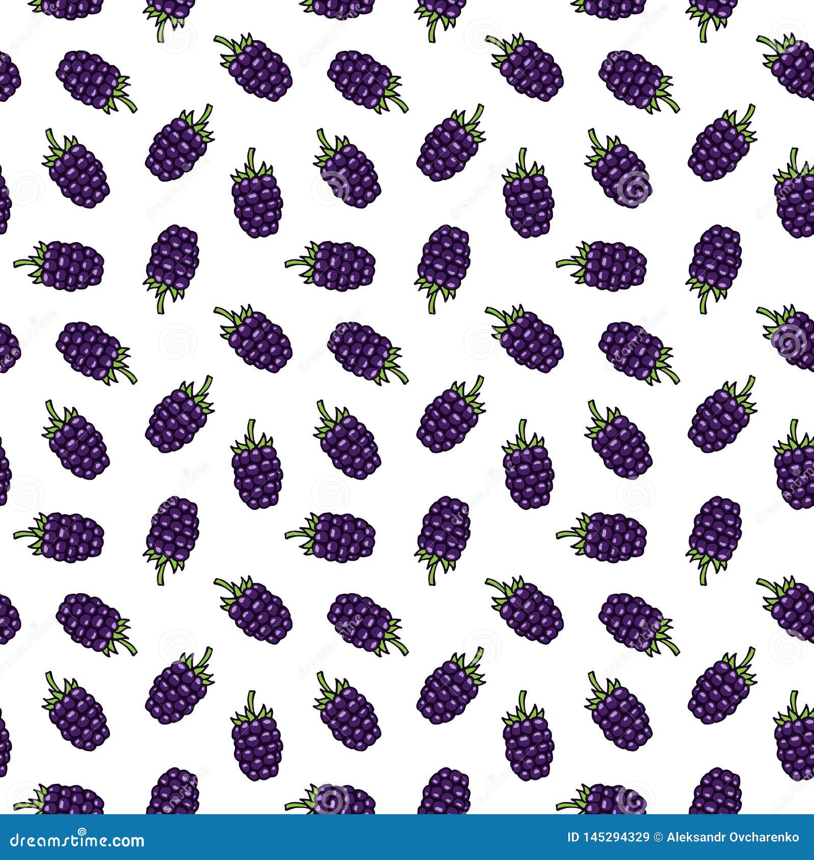 Blackberry Bramble Cartoon Vector | CartoonDealer.com #15157453