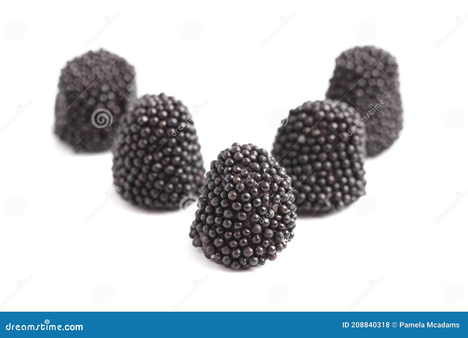Blackberry Gummy Candies on a White Background Stock Photo - Image of ...