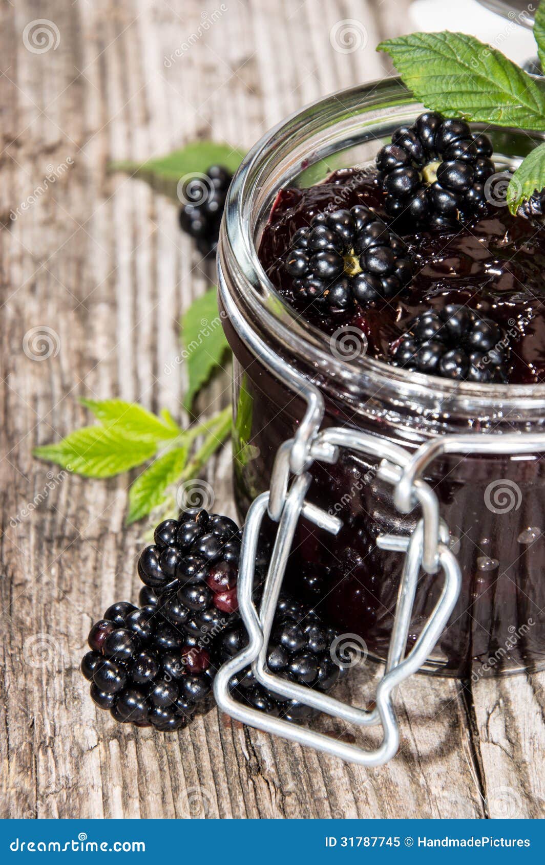 Blackberry Jam with Fresh Fruits Stock Image - Image of ingredient ...