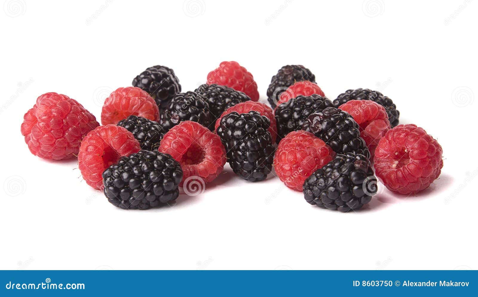 Blackberry and raspberry. stock photo. Image of closeup - 8603750