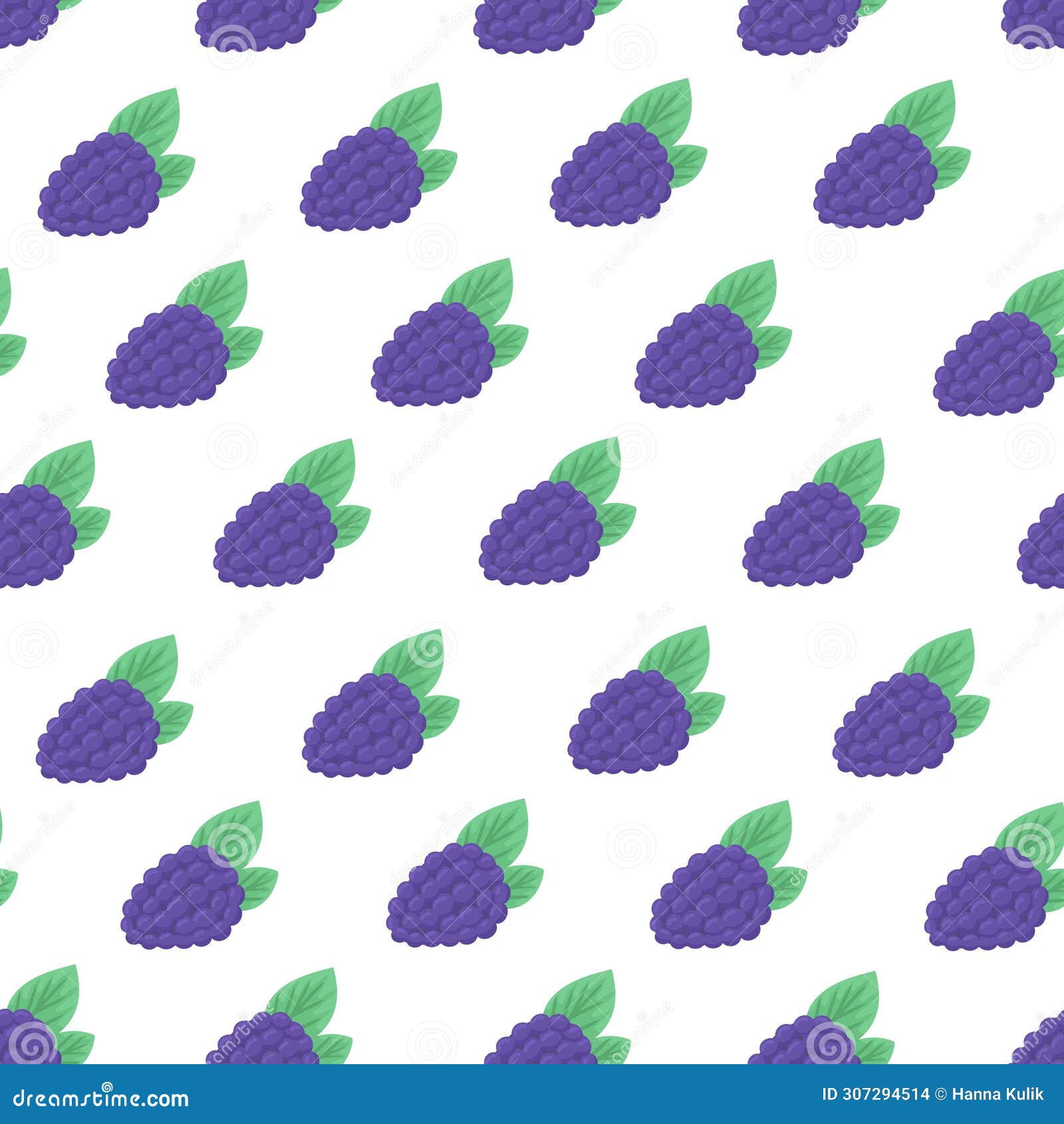Blackberry Seamless Pattern. Vector Illustration for Printing ...