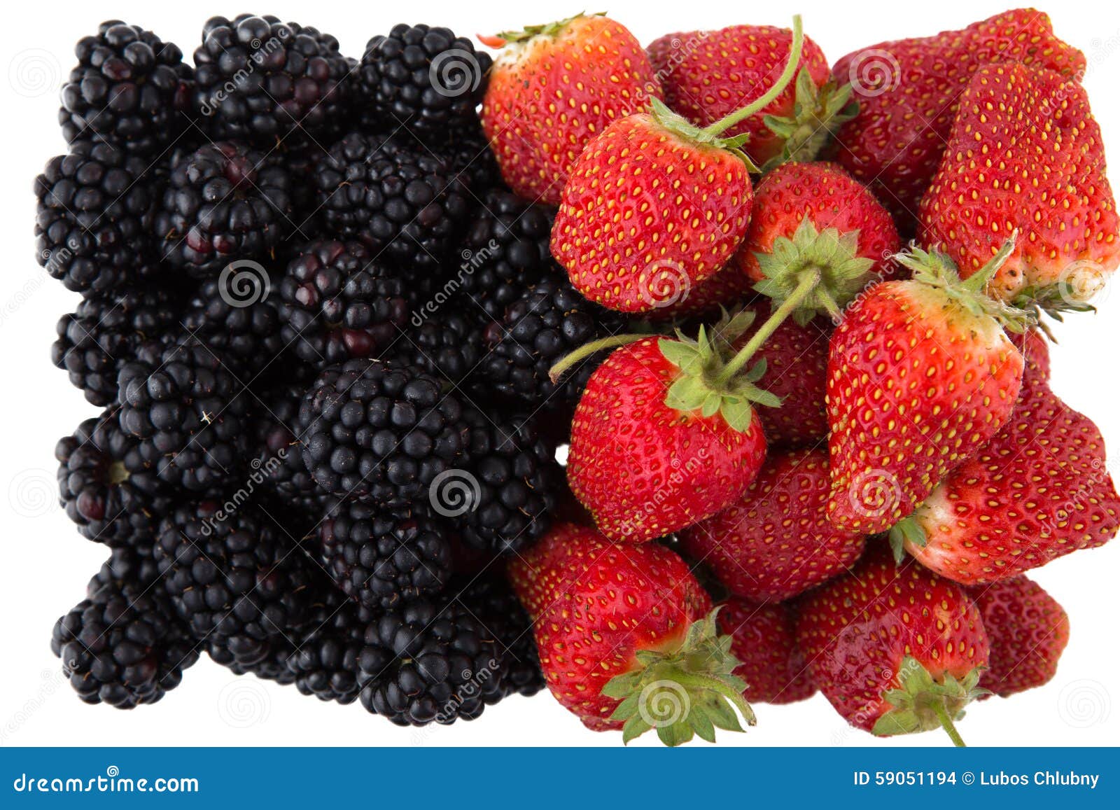 Blackberry and strawberry stock photo. Image of eating - 59051194