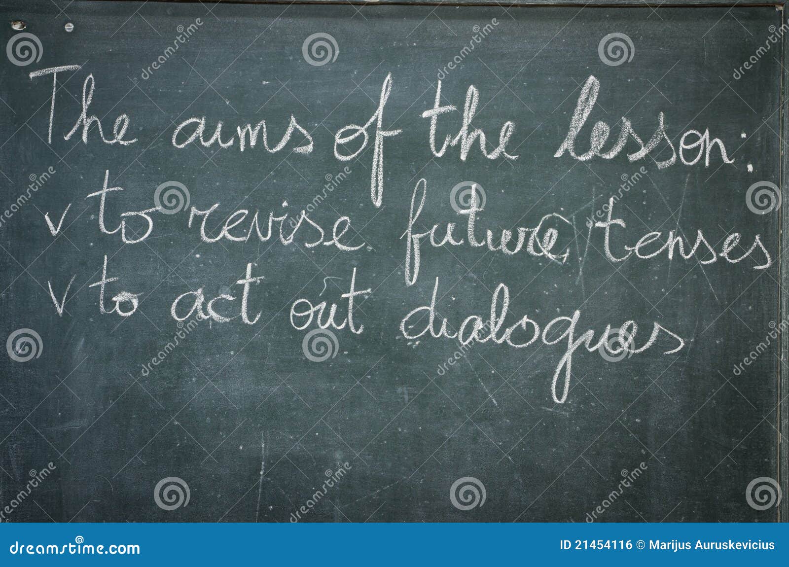 Blackboard stock photo. Image of teacher, time, english - 21454116