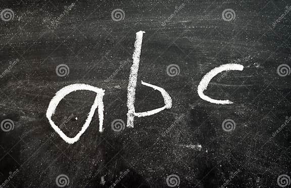 Blackboard - ABC stock photo. Image of written, writing - 654786