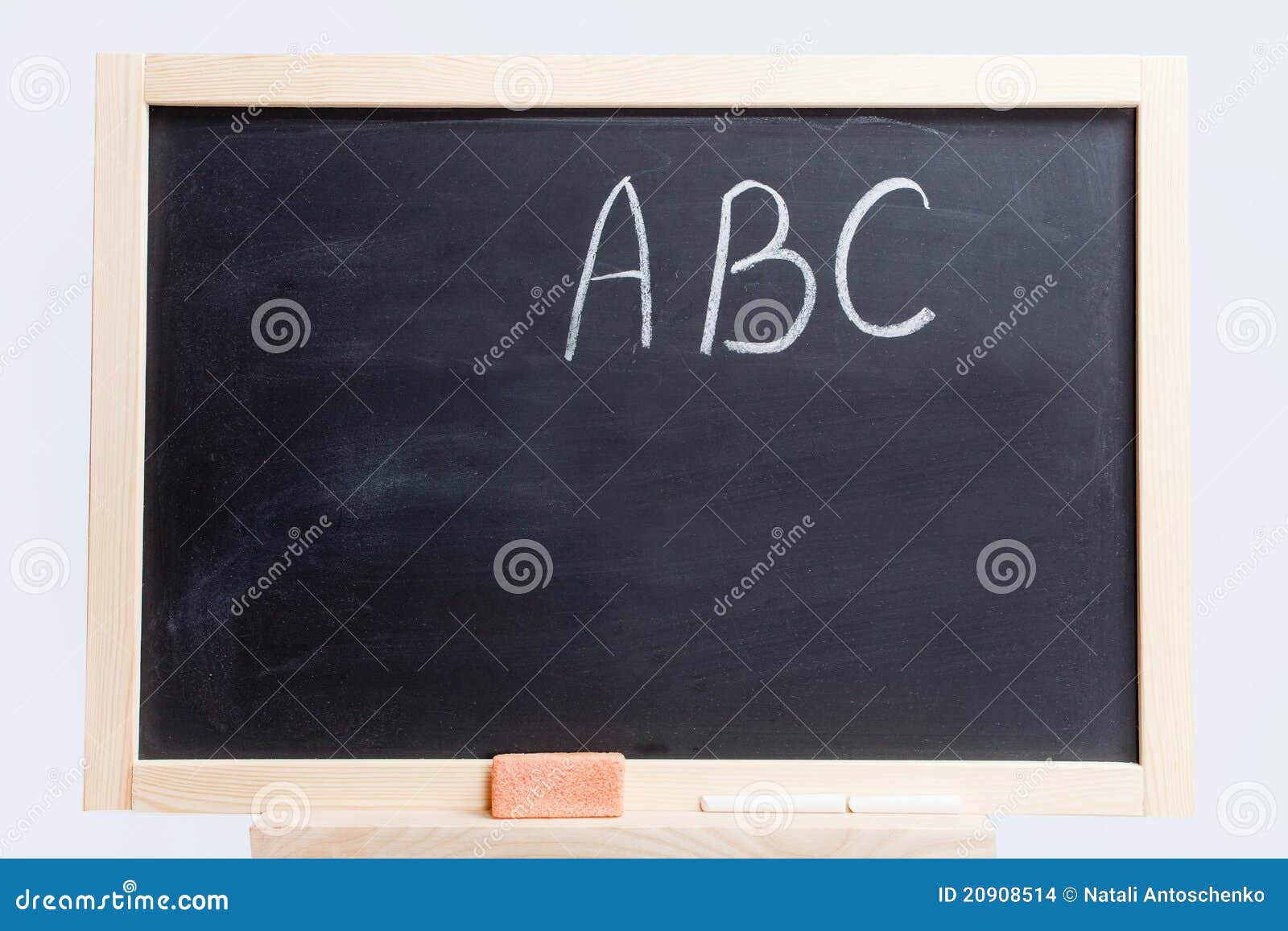 Blackboard with the Alphabet Stock Photo - Image of ideas, preschool ...