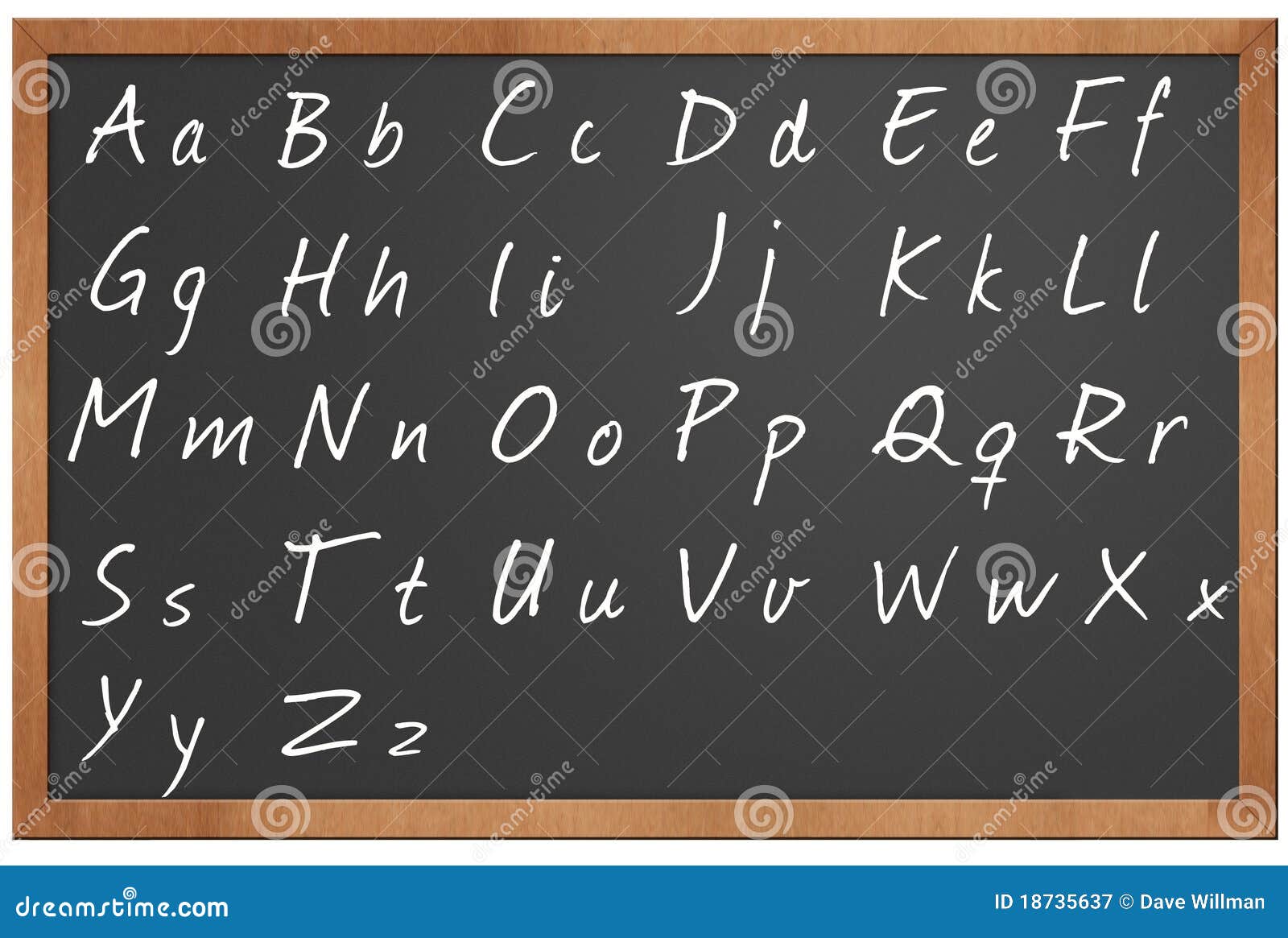 Blackboard Alphabet Illustration Royalty Free Stock Photography - Image ...