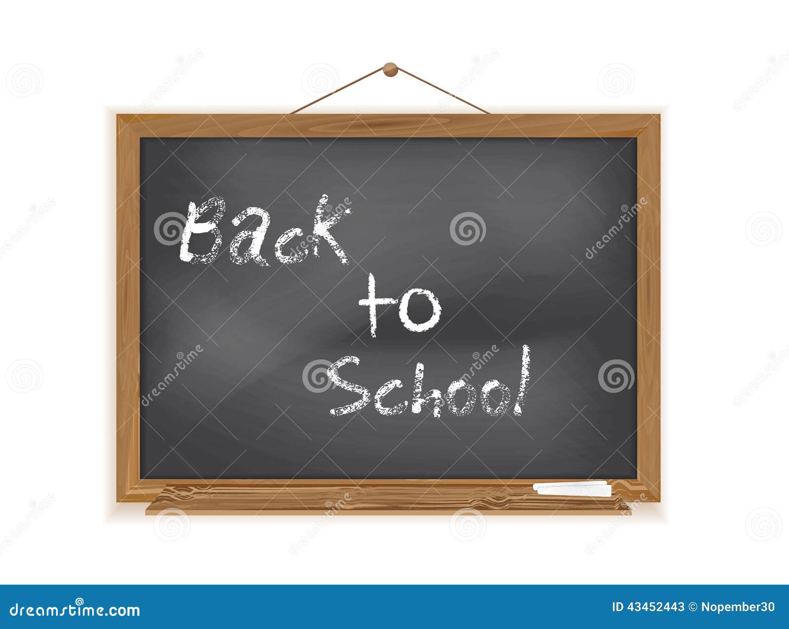 Blackboard back to school stock vector. Illustration of educate - 43452443