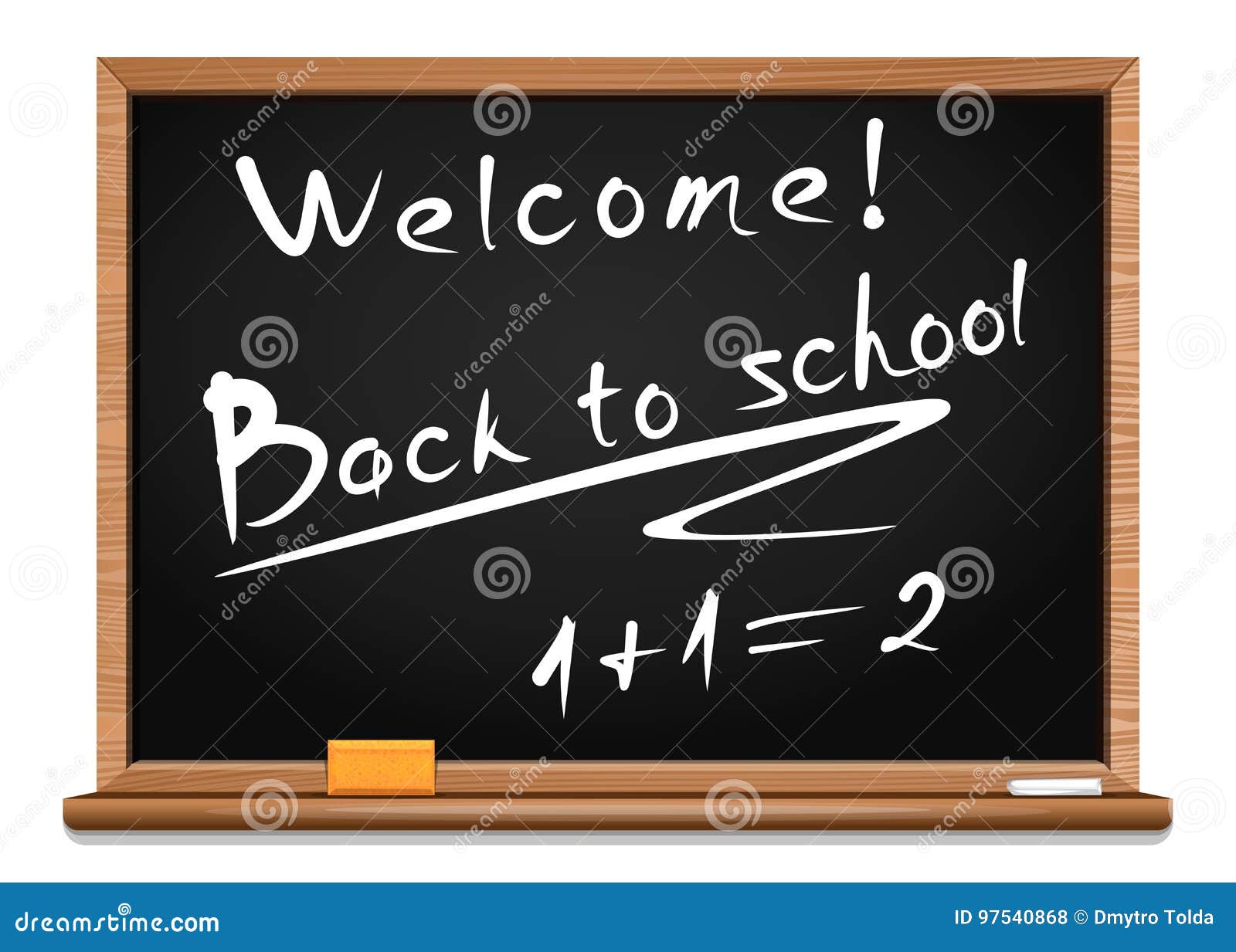 Blackboard. Back To School. Vector Illustration Stock Vector ...