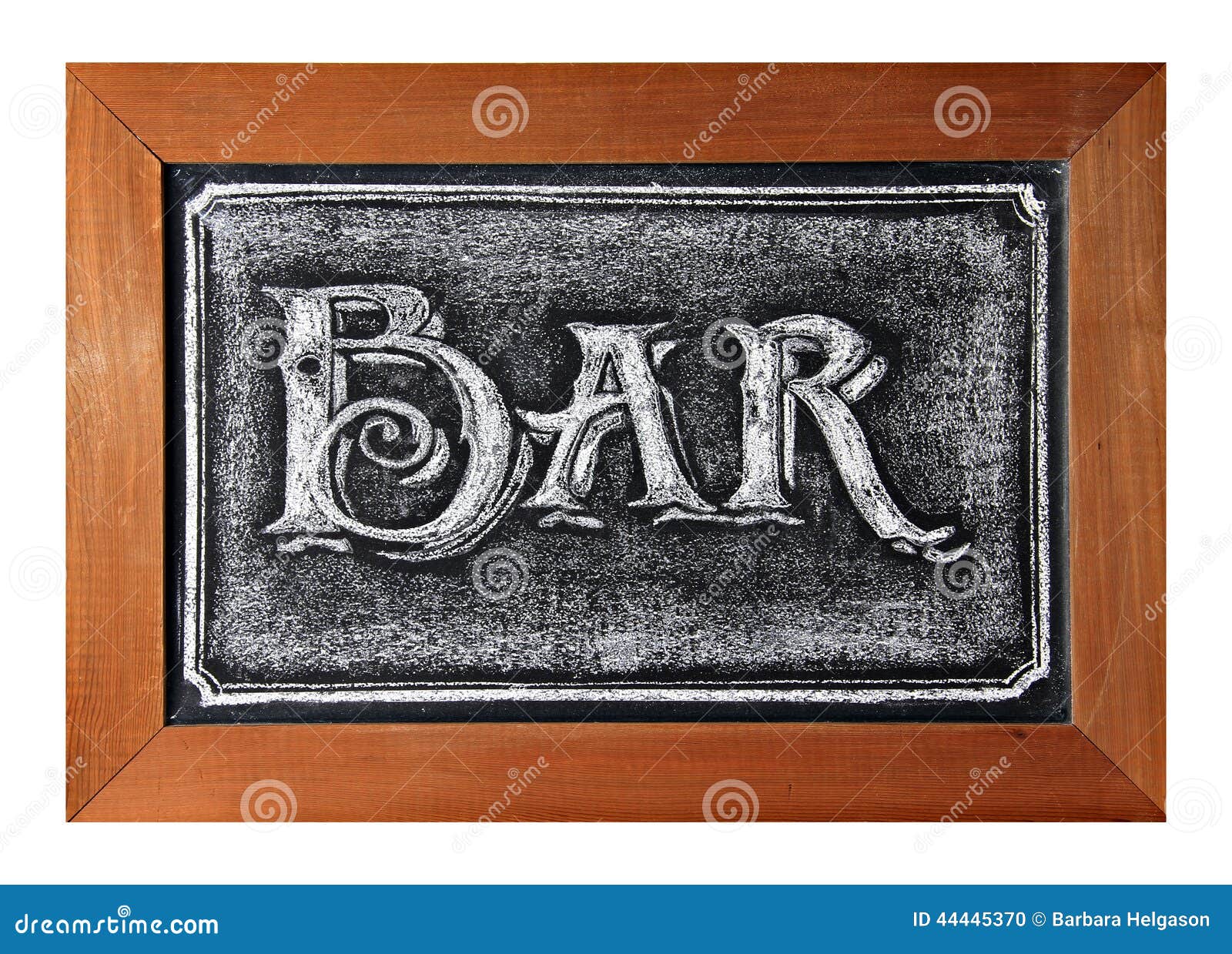 Blackboard Bar sign stock photo. Image of white, letters - 44445370