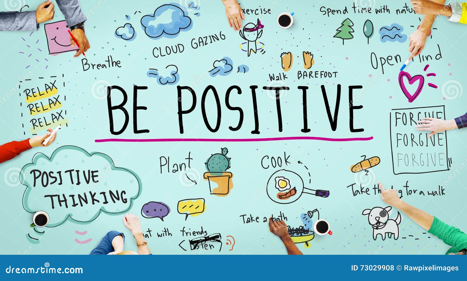 Blackboard Brainstorming Cooperation Planning Meeting Concept Stock ...